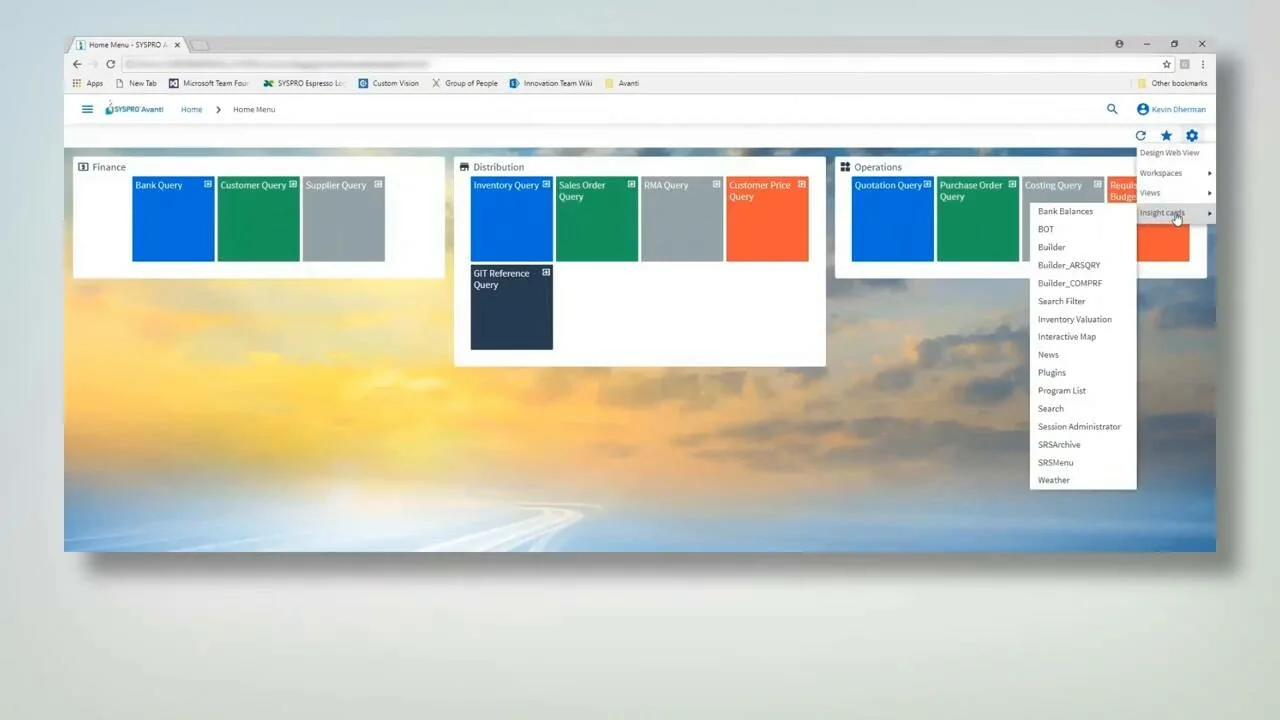 SYSPRO Avanti Web Interface - SYSPRO - US