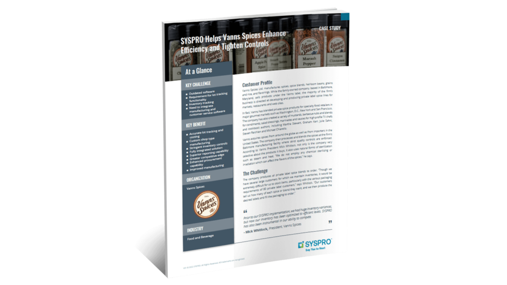 Customer Success Stories - SYSPRO - US